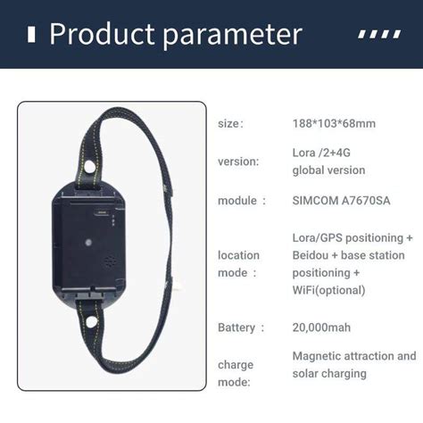 4g Lte Virtual Geo Fencing Cattle Collar Waterproof Gps Tracker For
