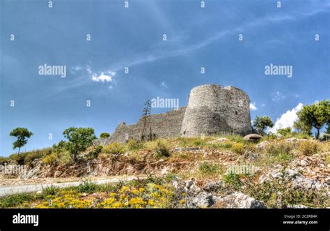 Landscape With The Lekuresi Castle And Military Bunkers Saranda
