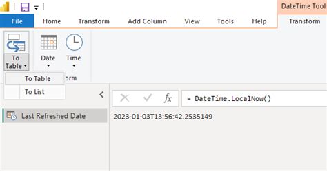 Solved How To Create A Refresh Date Column In A Dataset Microsoft