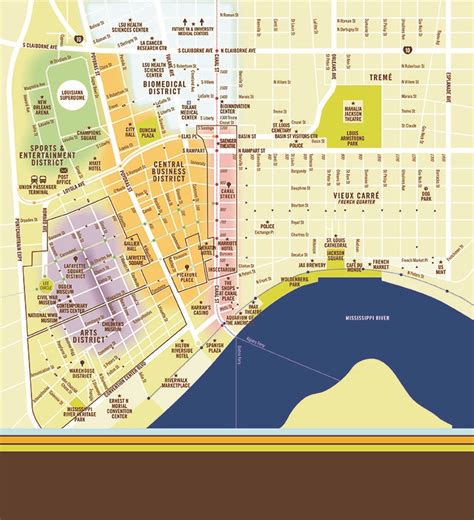 Detailed Map Of New Orleans
