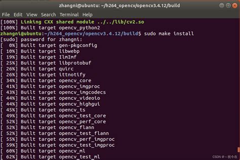 Linux下安装支持h264的opencv手动安装libxopenh264 Csdn博客