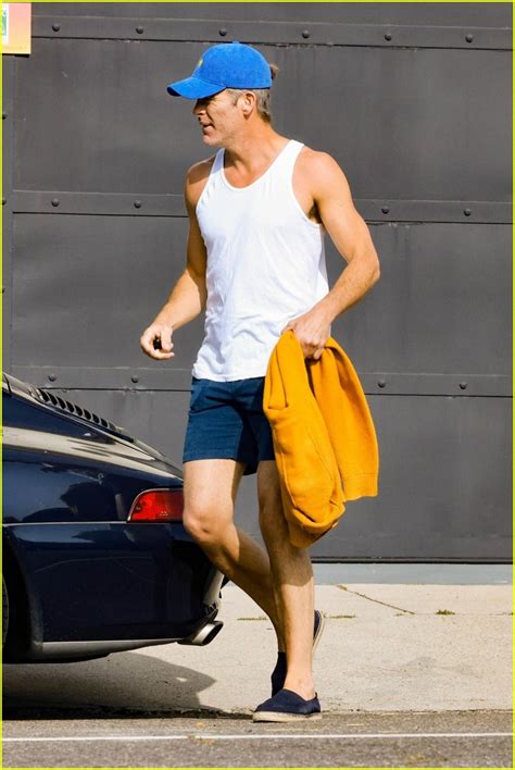 Chris Pine Rocks A Pair Of Short Shorts While Exiting A Dance Studio