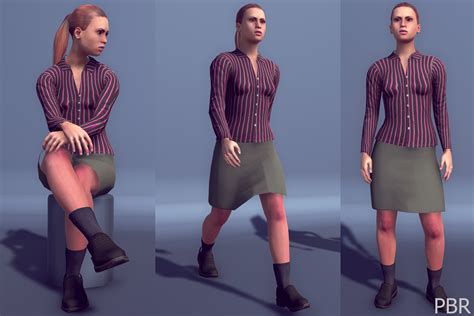 Detailed Female Character 3d キャラクター Unity Asset Store