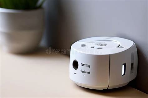 smart smoke detector a smoke detector with wi fi connectivity th stock