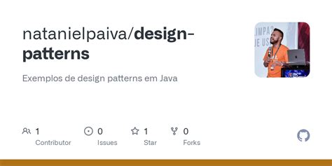 github natanielpaiva design patterns exemplos de design patterns em java