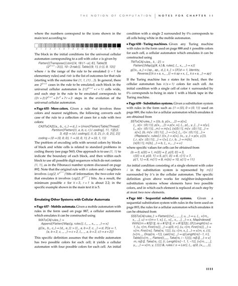 Notes For Emulating Other Systems With Cellular Automata A New Kind Of Science Online By