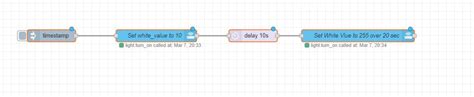 not understanding why a transition isn t working in node red node red