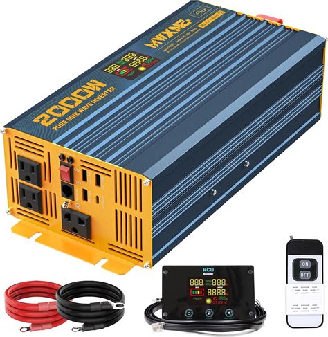 Mwxne 2000w Pure Sine Wave Power Inverter Dc 12v To 110v