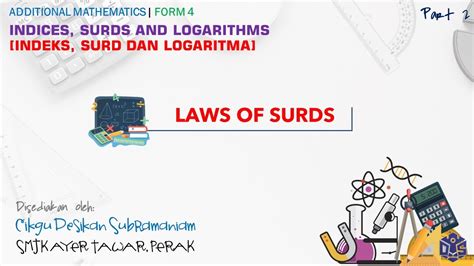 Laws Of Surds Youtube