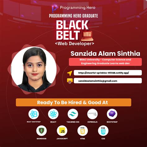 Sanzida Alam Sinthia On Linkedin Webdeveloper Frontenddeveloper