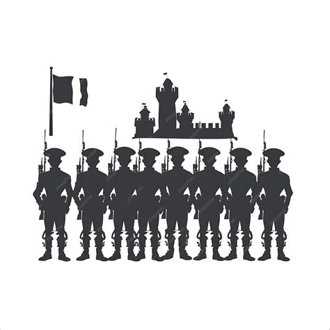 Nios Hroes With Silhouette Design Representing Six Cadets Em Icon Logo