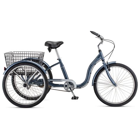 Schwinn Meridian 24 Inch Slate Blue Adult Three Wheel Trike