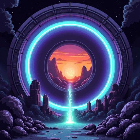 Free Dimensional Rift Pixel Art Stock Ai Images Stockcake