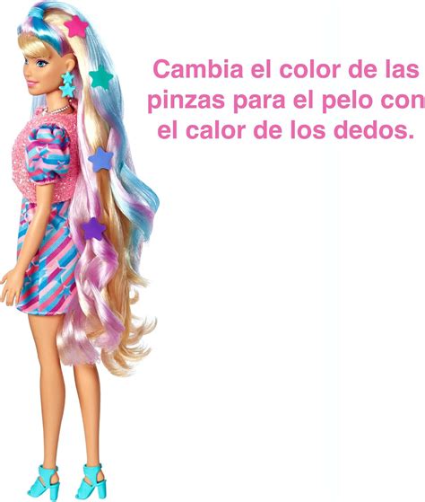 Barbie Totally Hair Pelo Extralargo Estrella Muñeca Mattel Hcm88