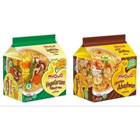 Myojo Noodles 5x85g Vegetarian Mushroom Chicken Abalone Nationwide