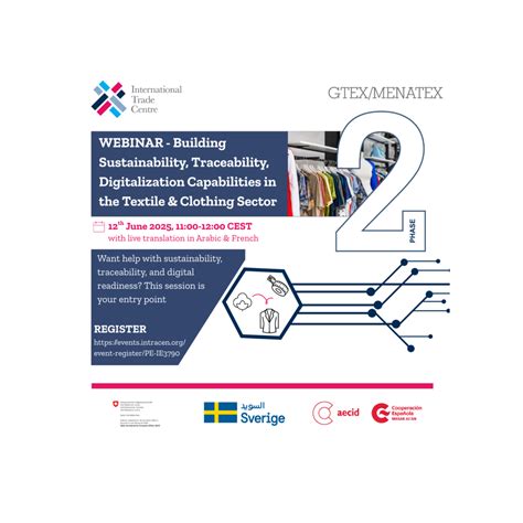 Itc Webinar Building Sustainability Traceability And Digitalization Capabilities In The Textile