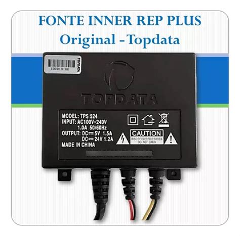 Fonte Energia P Relógio De Ponto Topdata Inner Rep Plus Frete Grátis