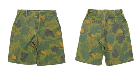 Buzz Ricksons Issues Utility Shorts In Mitchell Pattern Camo