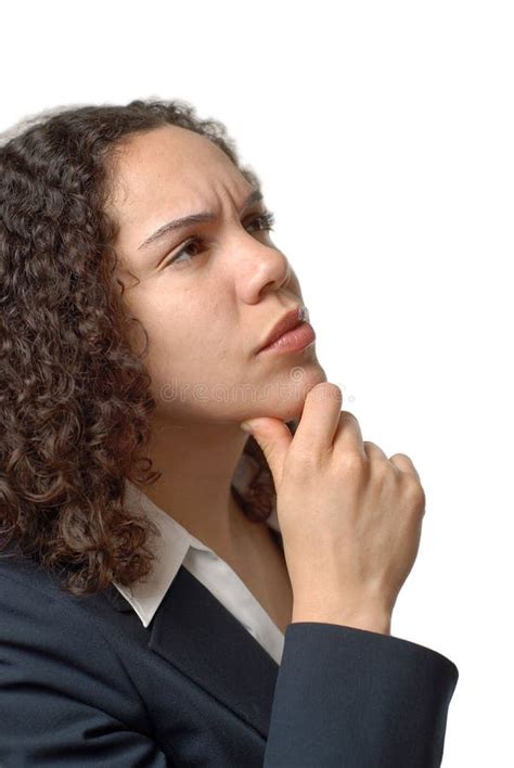 Mujer Joven Que Pregunta Imagen De Archivo Imagen De Recordar 5005299