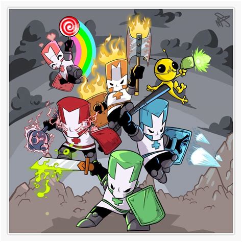 Castle Crashers Featuring The Alien Hominid Vinyl Window