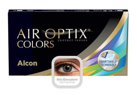 Mensuelle Air Optix Colors 2l Sterling Grey Gris Etincelant