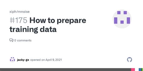 how to prepare training data · issue 175 · xiph rnnoise · github