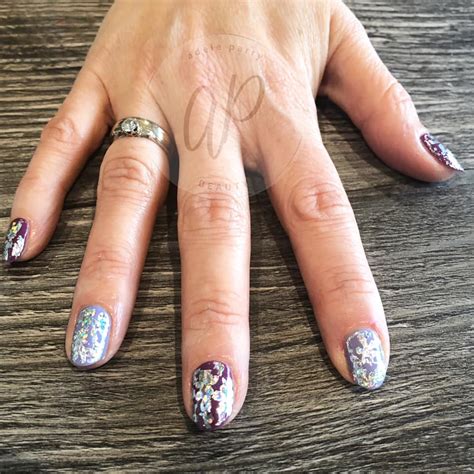 Adele Parry Shellac Manicure With Foil Facebook