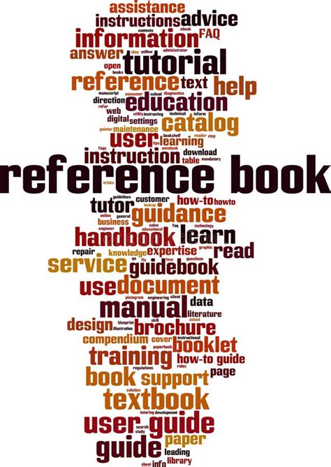 Reference Book Word Cloud Stock Vector Illustration Of Info 288821043