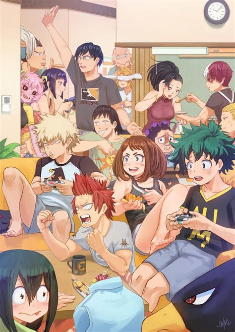 Class 1 A Hangs Out My Hero Academia Personajes De Anime Imagenes