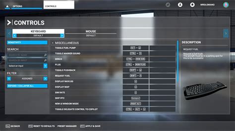 Microsoft Flight Simulator 2020 Keyboard Controls Every Default Flight Sim Key In The Game