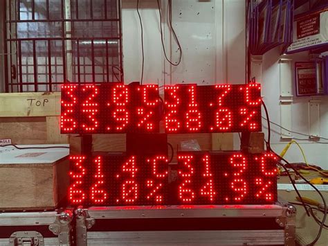 LED Temperature And Humidity Display Board Temperature Monitoring Display Manufacturer From