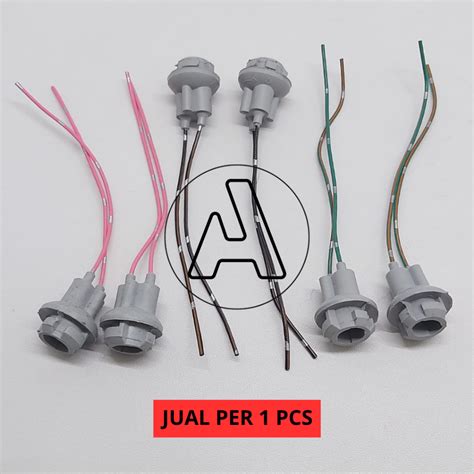 Jual Socket Lampu Sein T10 Kabel Bintik Fitting T10 Lampu Senja