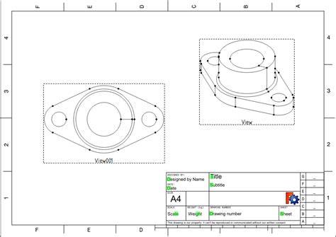 Freecad Tutorial Techdraw Workbench 1 3 Xsim