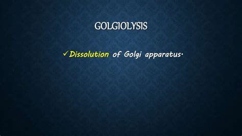 Golgi Complex Ppt