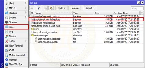 Tentang Backup Restore Export Import Mikrotik Haus Ilmu