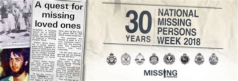 National Missing Persons Week National Missing Persons