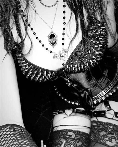 Messy Goth Shiny Goth Punk Goth Aesthetic Punk Glam Spiked Bralette
