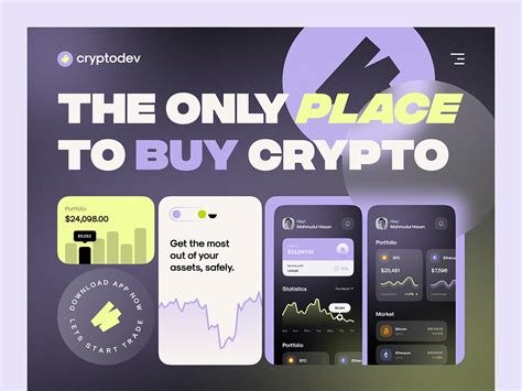 Crypto Currency App Landing Page Ui Design On Behance