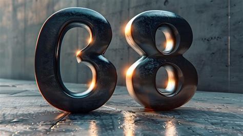 Premium Photo Striking 3d Numerical Arrangement With Geometric Shapes In Modern Digital Art