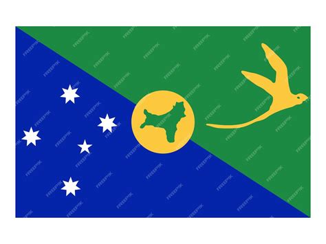 Bandera De La Isla De Navidad Signos Oficiales Del País Banderas De