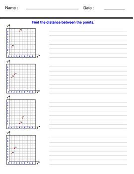 Find The Distance Between The Points Pythagorean Theorem Distance Problems