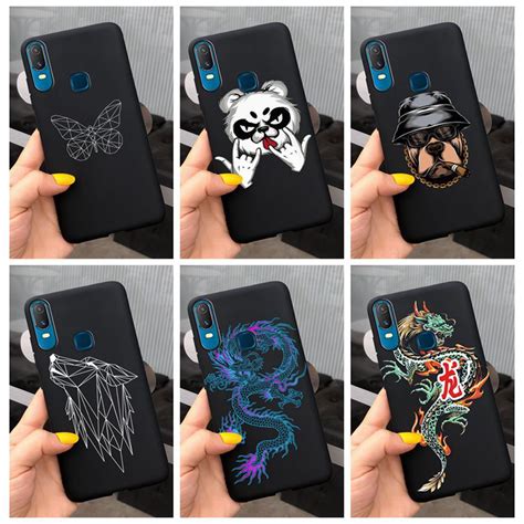 เคสโทรศัพท์ซิลิโคน Tpu แบบบางพิเศษสีดําด้านสําหรับ Vivo Y11 2019 Y12