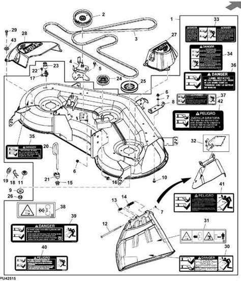 Exploring the Detailed Parts Diagram of John Deere's 48 Mower Deck