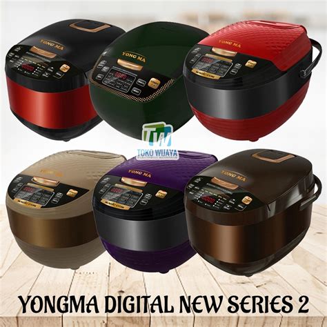 Jual Yongma Magic Com Digital Rice Cooker Smc 7047 8017 8027 2 Liter Body Stainless Shopee