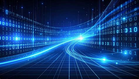 Futuristic Digital Visualization Of A Neural Network And Big Data Flow Stock Image Image Of