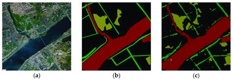 example of semantic segmentation a satellite image to be predicted