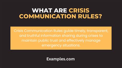 14 Crisis Communication Rules