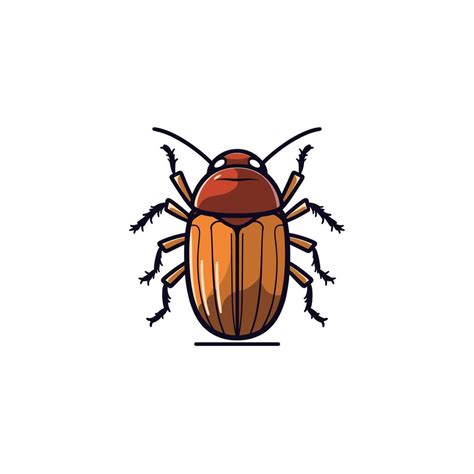 Insect Illustration Showcasing A Detailed Beetle Design 53365364 Vector