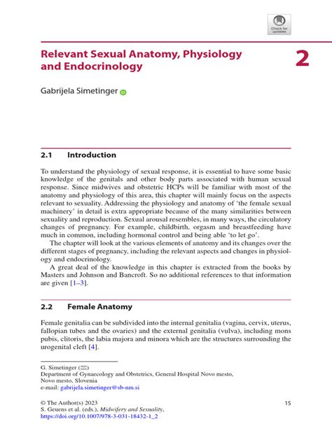 Relevant Sexual Anatomy Physiology And Endocrinolo Pdf Clitoris