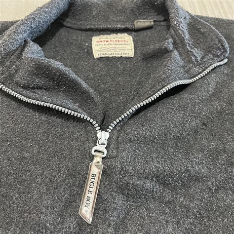 Vintage Bugle Boy Fleece Half Zip Size Large Depop